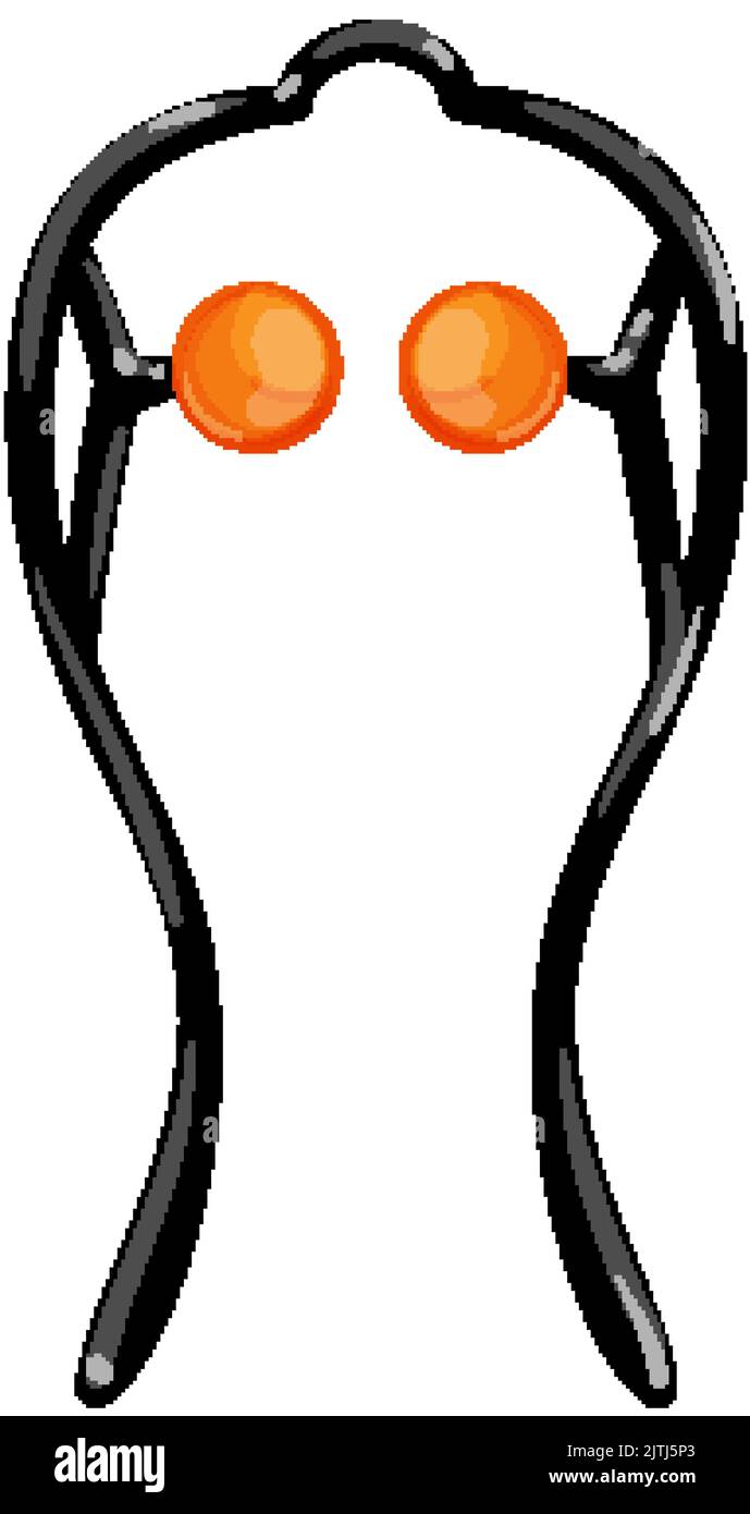 body neck massage cartoon vector illustration Stock Vector Image & Art ...