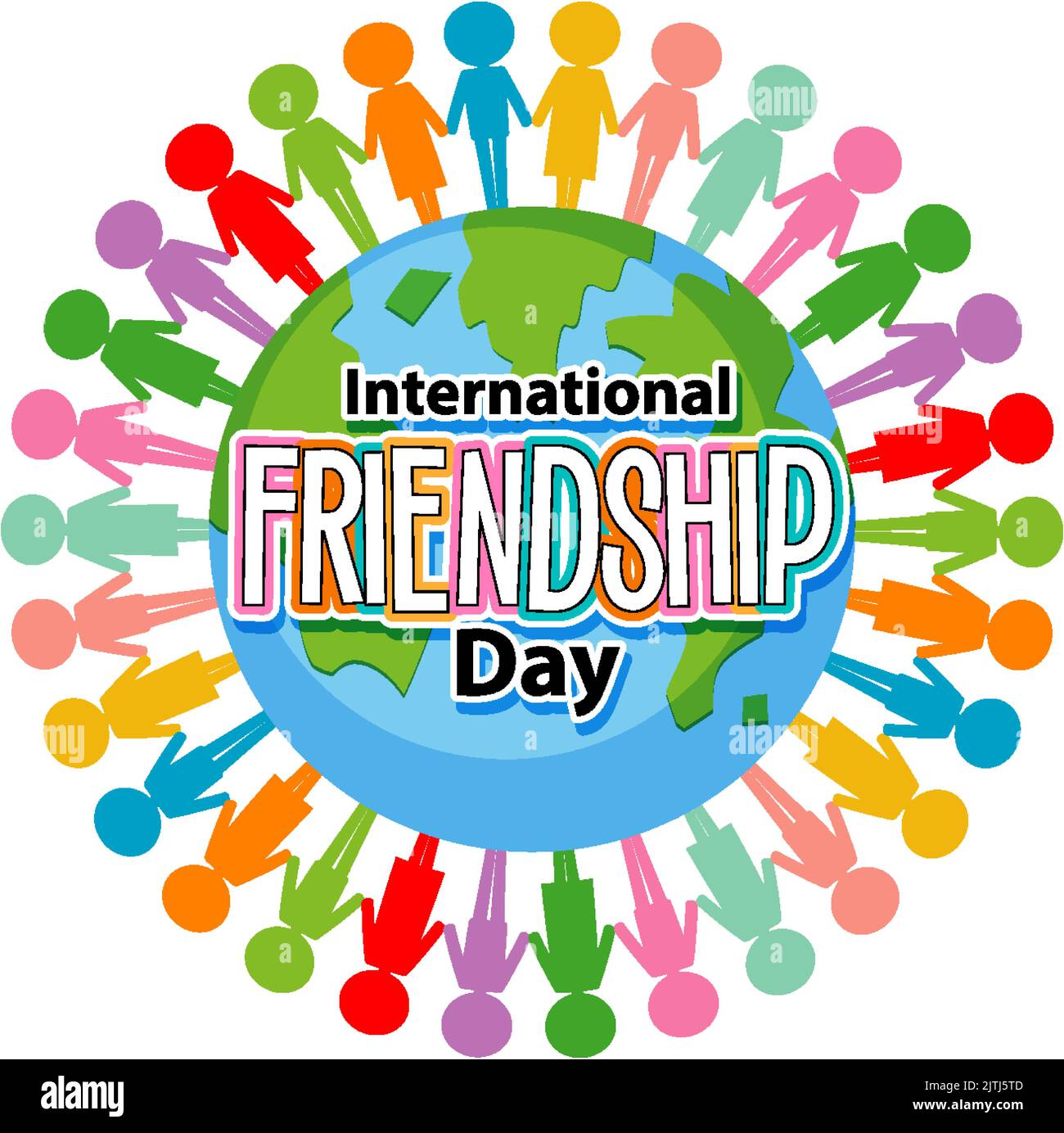 International Friendship Day banner design illustration Stock Vector ...