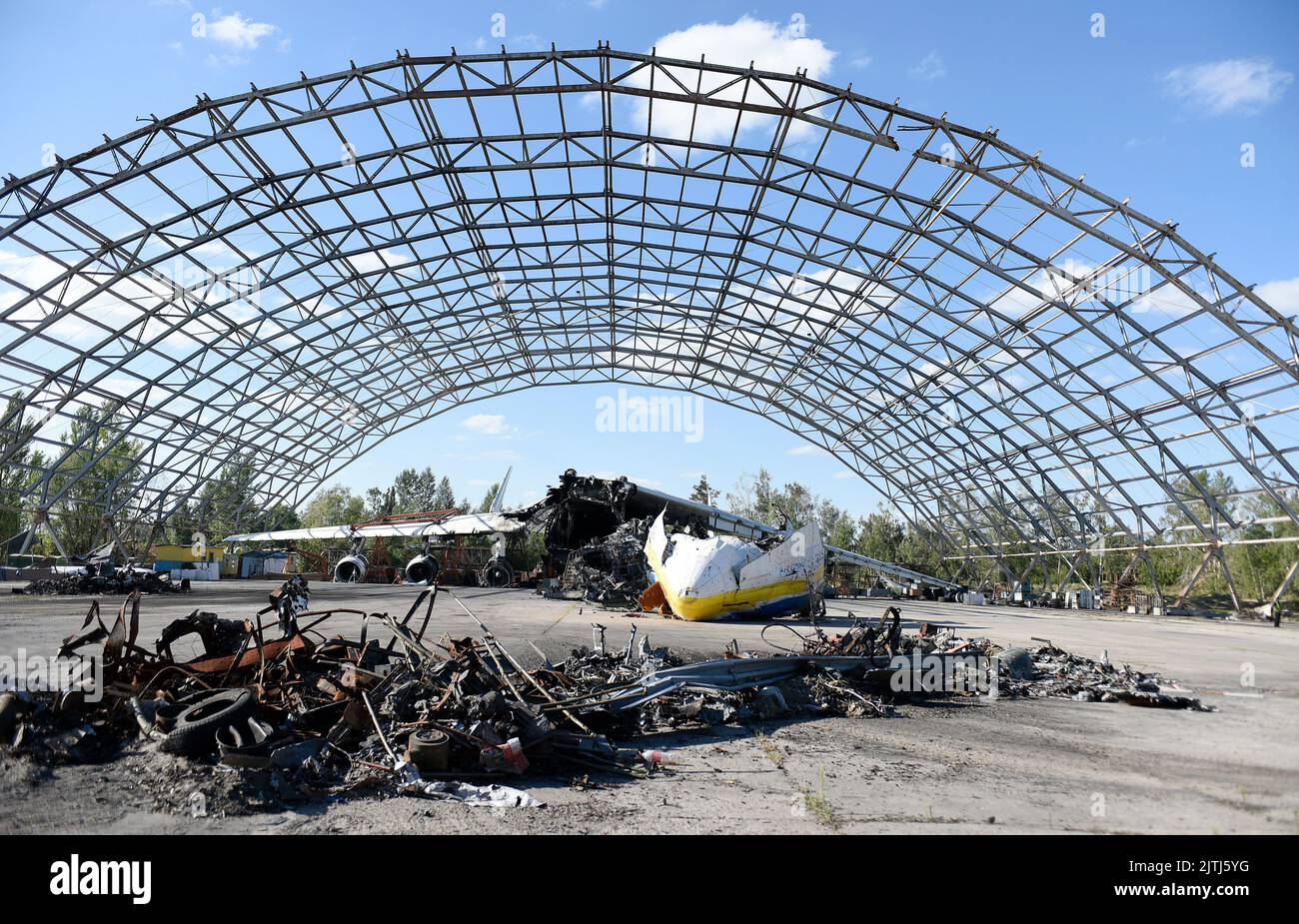 KYIV REGION, UKRAINE - AUGUST 30, 2022 - The Antonov An-225 Mriya, the ...