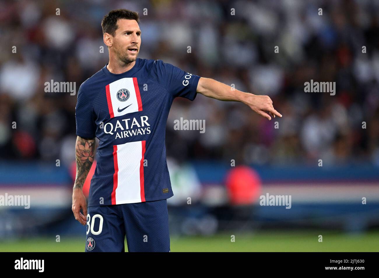 PARIS - Lionel Messi of Paris Saint-Germain during the French Ligue 1 ...