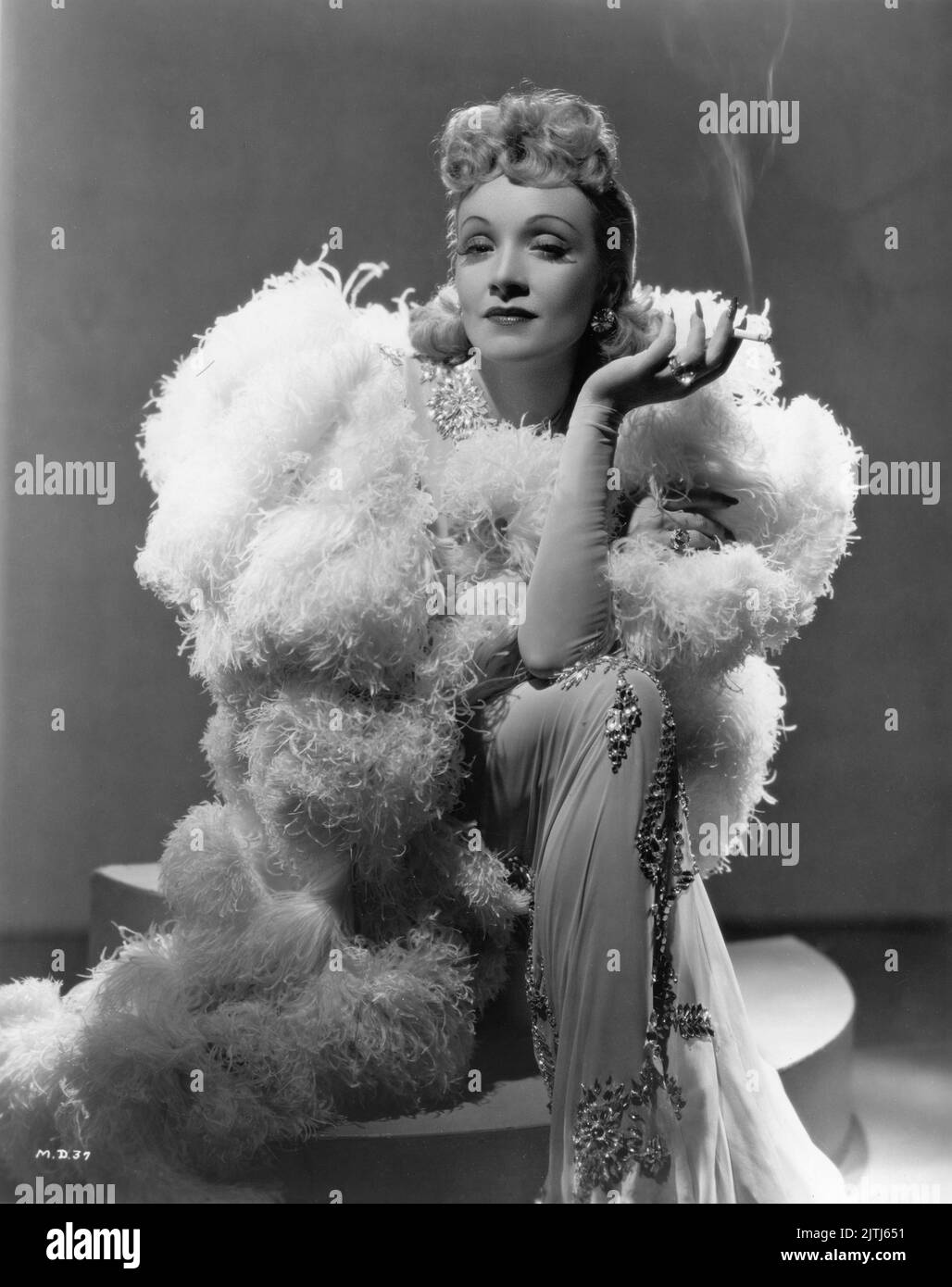 MARLENE DIETRICH Portrait by RAY JONES in costume designed by IRENE ...