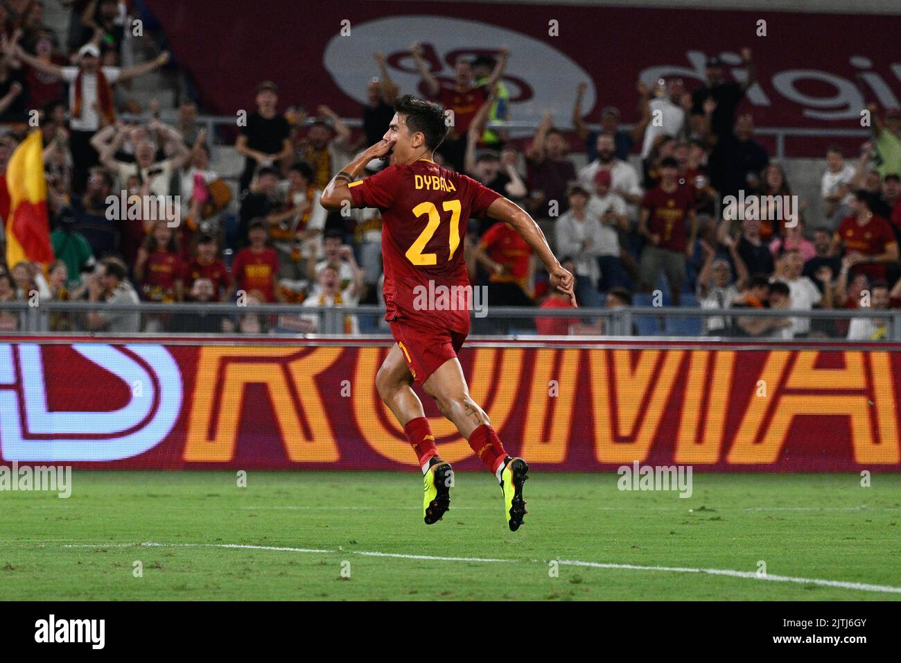 Paulo Dybala (AS Roma) celebrates after scoring goal 1-0 during the ...