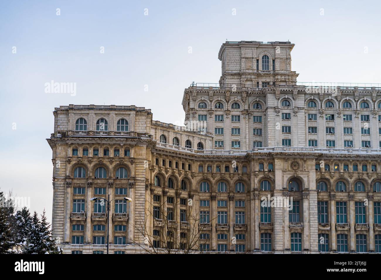 Ceausescu palace winter hi-res stock photography and images - Alamy