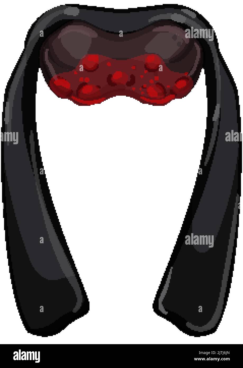 Treatment Neck Massage Cartoon Vector Illustration Stock Vector Image