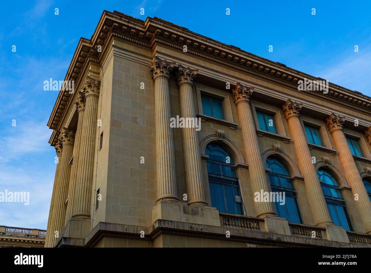 Historic building architecture in Bucharest, Romania, 2022 Stock Photo ...