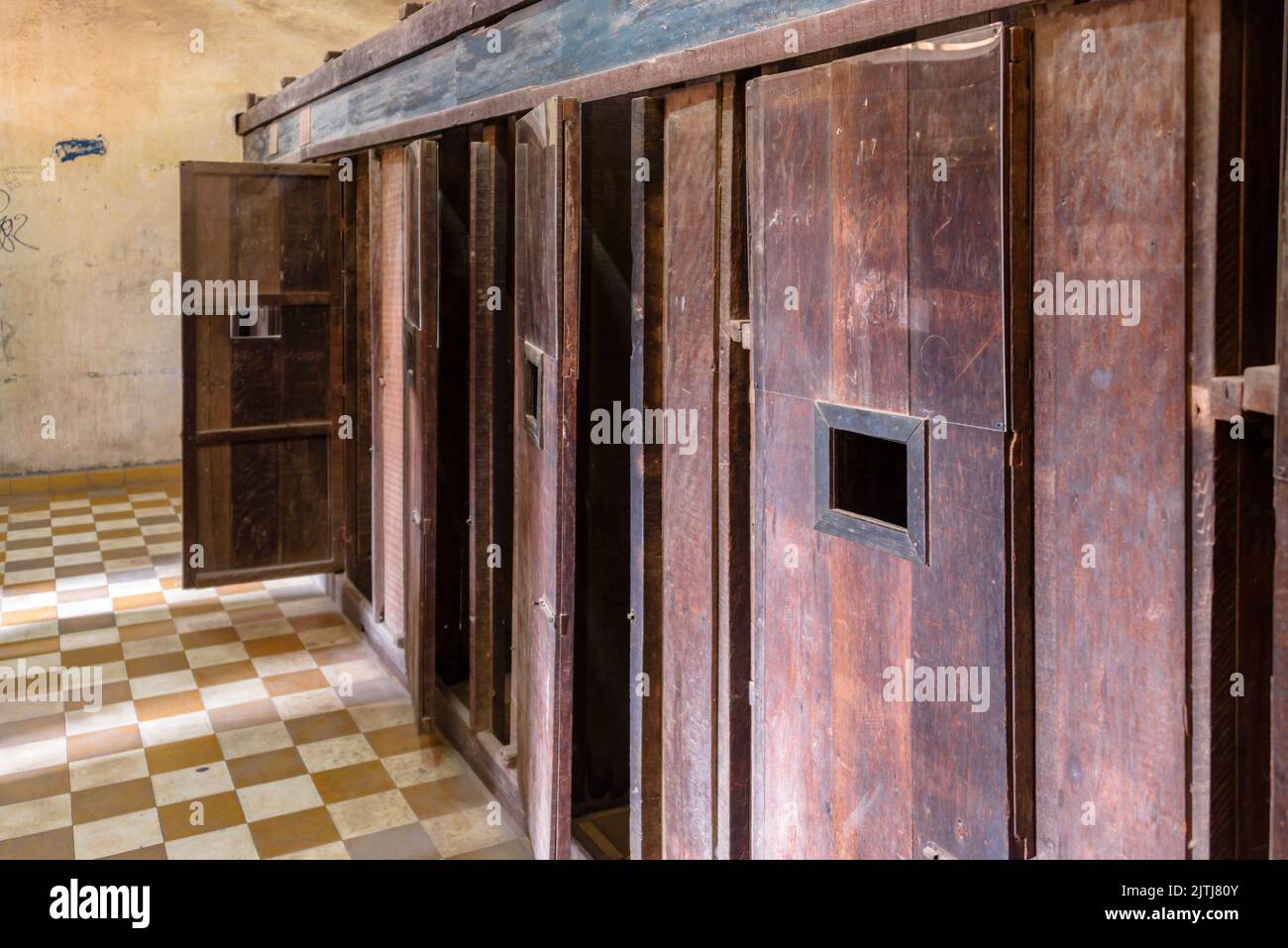 at the Tuol Sleng Genocide Museum, Phnom Penh, where the Khmer Rouge ...