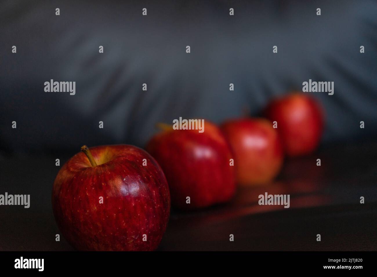 portraits of apples. concept of stacked fruits Stock Photo - Alamy