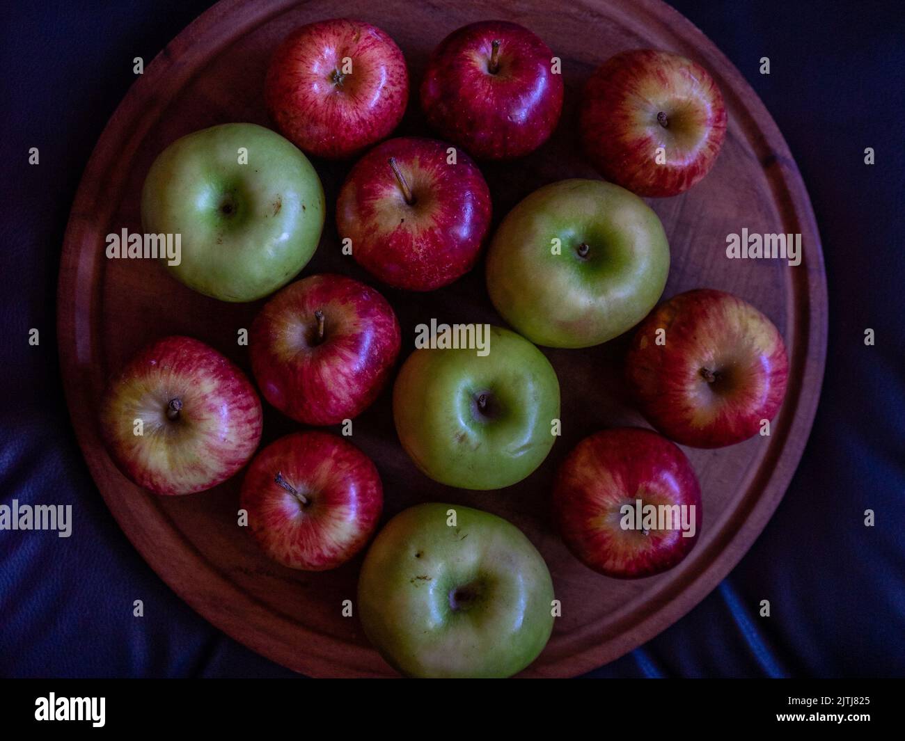 portraits of apples. concept of stacked fruits Stock Photo - Alamy