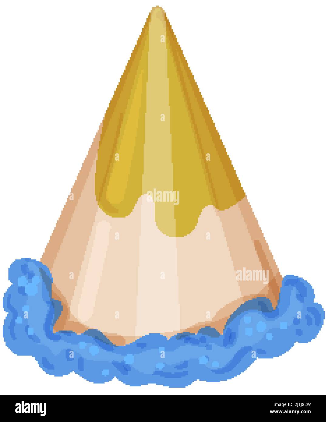 cone party hat cartoon vector illustration Stock Vector Image & Art - Alamy