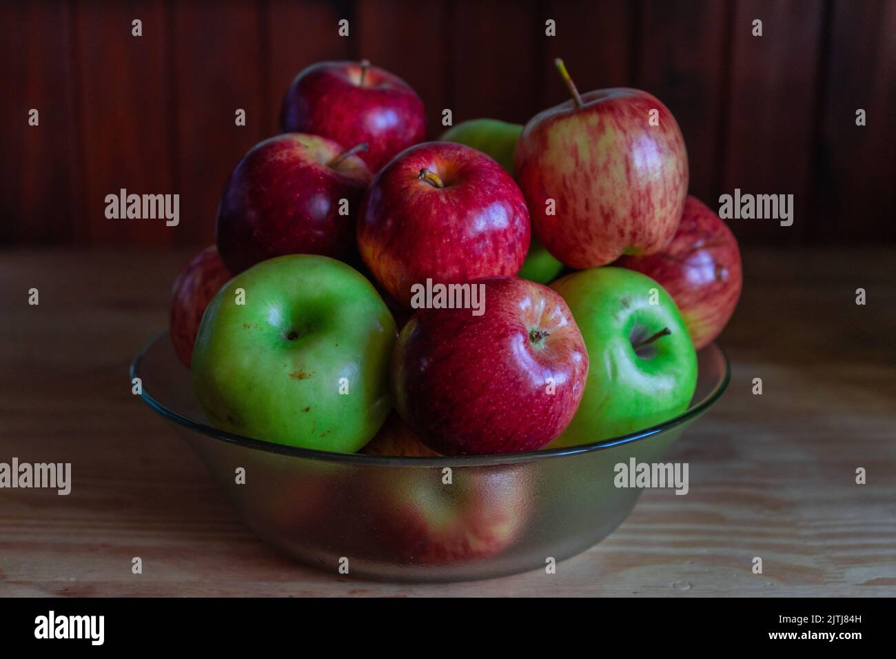 portraits of apples. concept of stacked fruits Stock Photo - Alamy