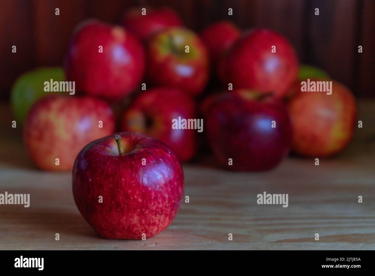 portraits of apples. concept of stacked fruits Stock Photo - Alamy