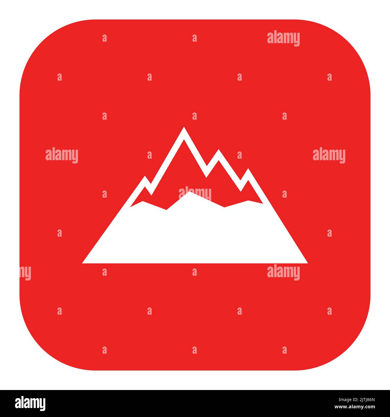 Mountains and app icon Stock Photo - Alamy