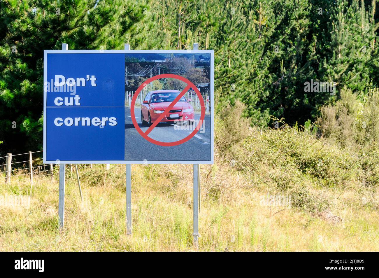 New Zealand road sign Stock Photo - Alamy
