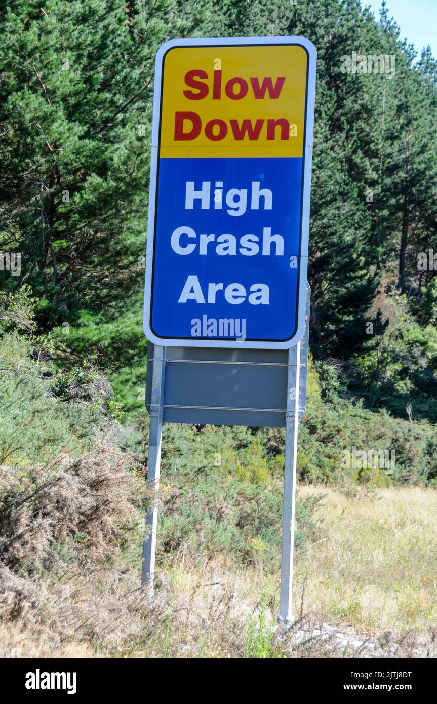 New Zealand road sign Stock Photo - Alamy
