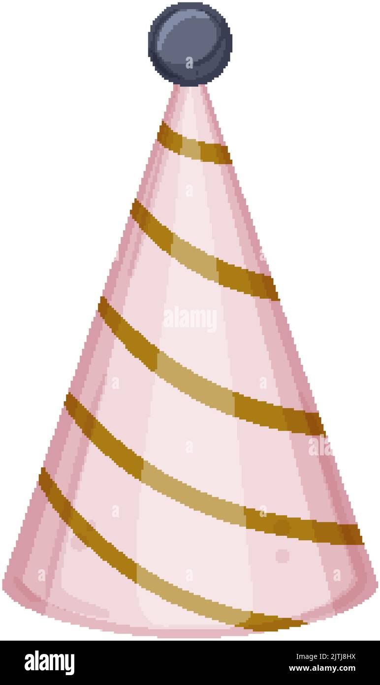 celebration party hat cartoon vector illustration Stock Vector Image ...
