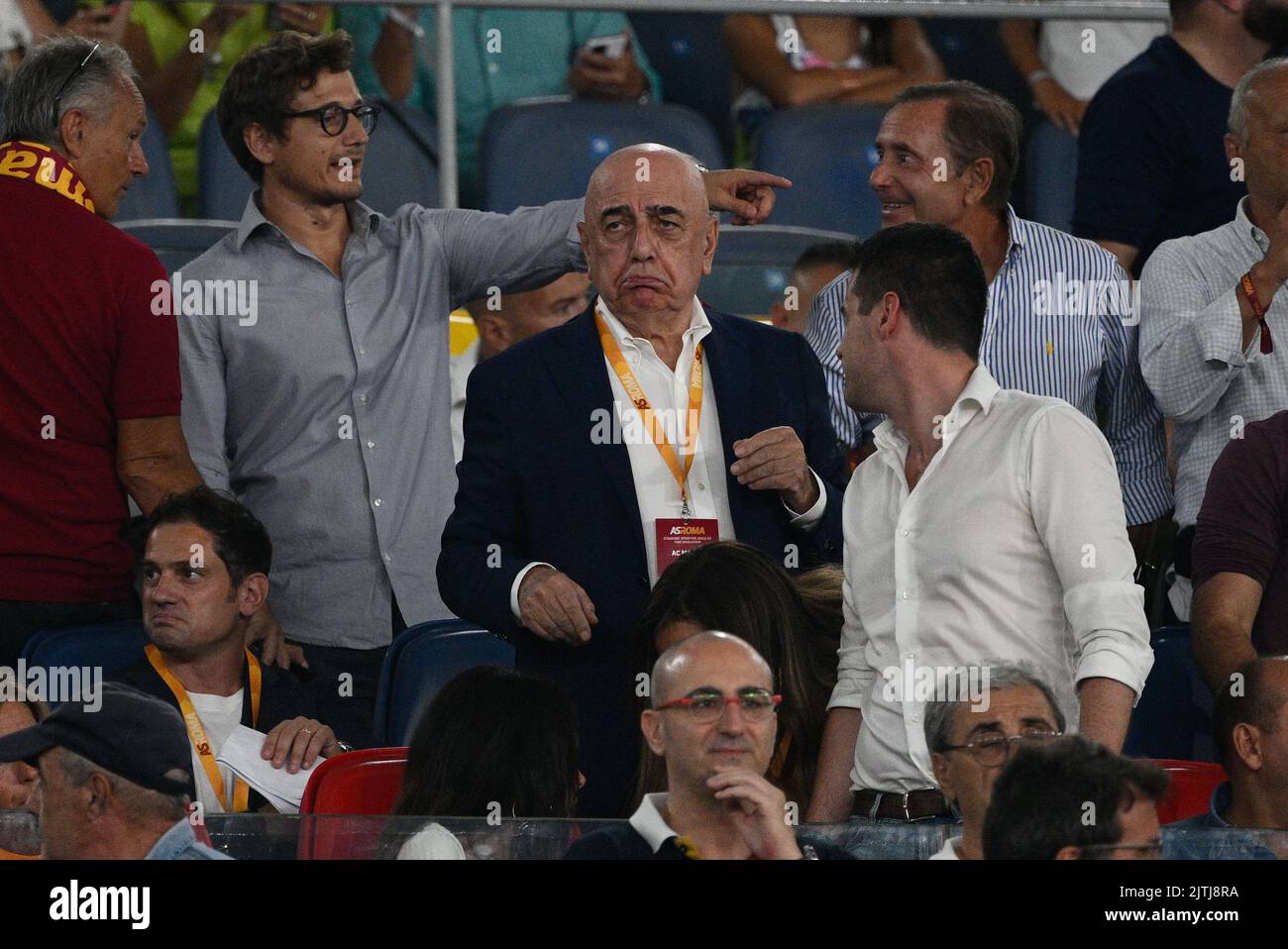 Adriano Galliani in the stands during the Italian Football Championship ...