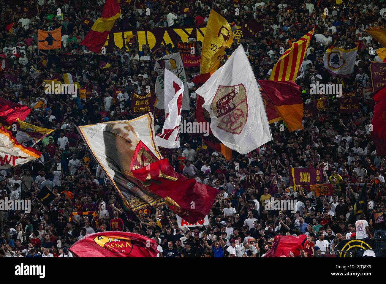 AS Roma fans during the Italian Football Championship League A 2022/ ...