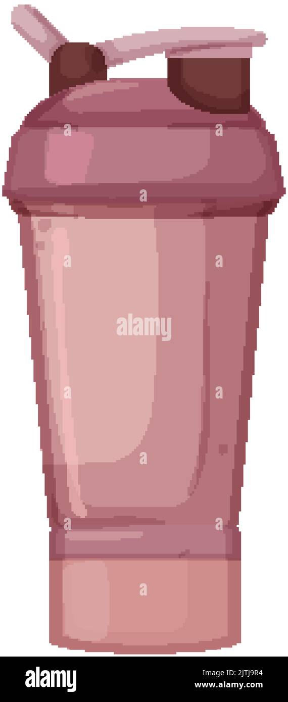 sport protein shaker cartoon vector illustration Stock Vector Image ...