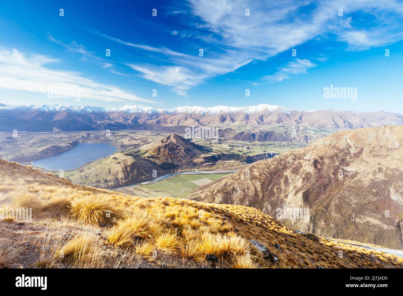 View over Queenstown Suburbs in New Zealand Stock Photo - Alamy