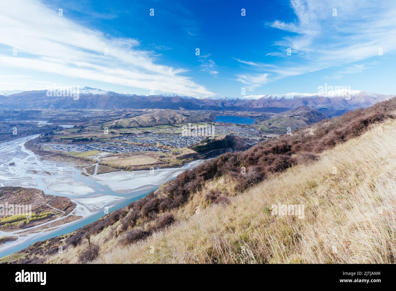 View over Queenstown Suburbs in New Zealand Stock Photo - Alamy