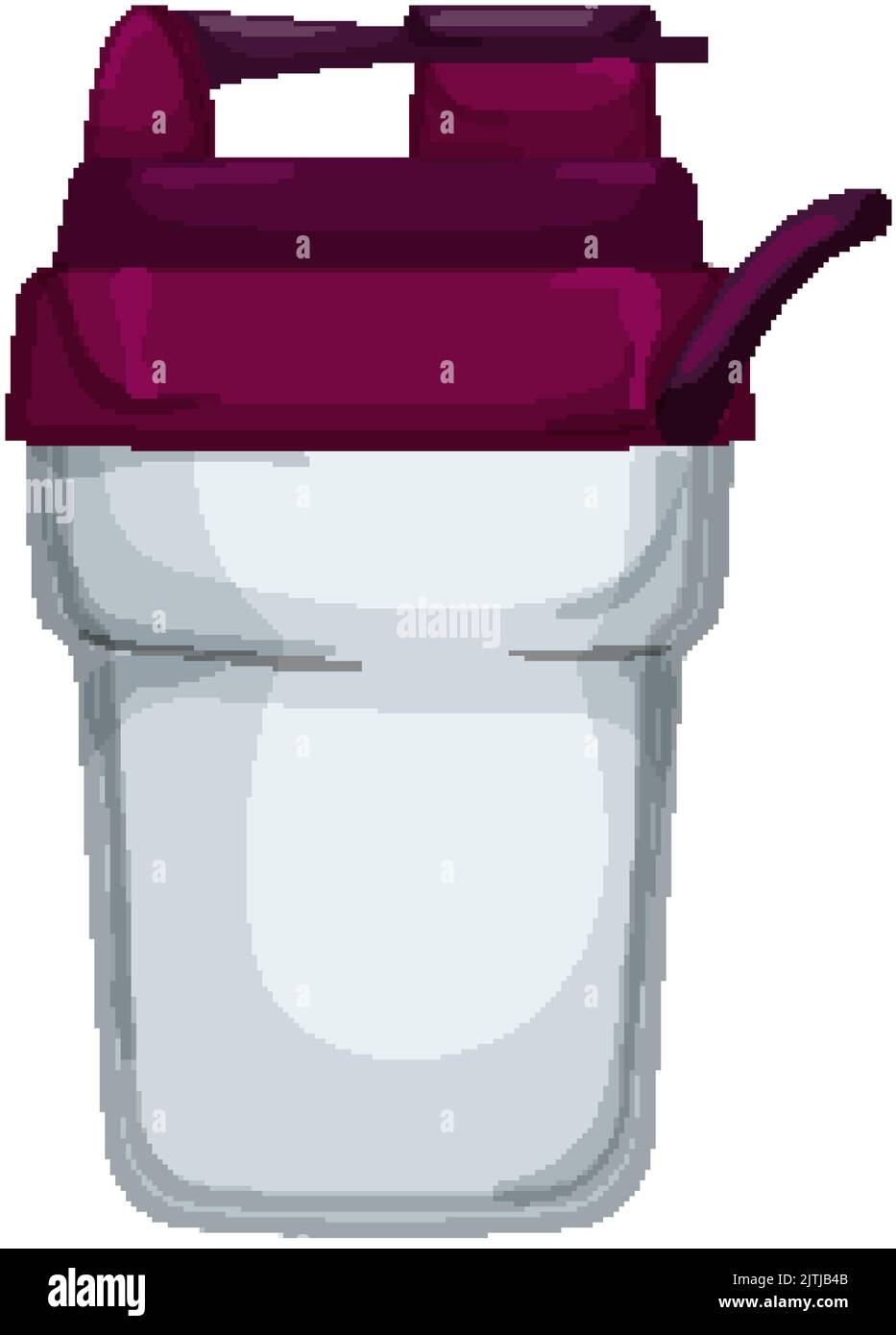 fitness protein shaker cartoon vector illustration Stock Vector Image ...