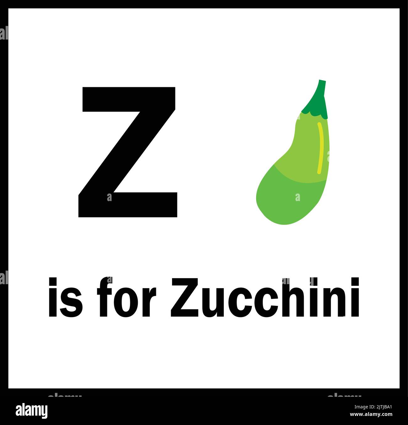 Z is for zucchini hi-res stock photography and images - Alamy