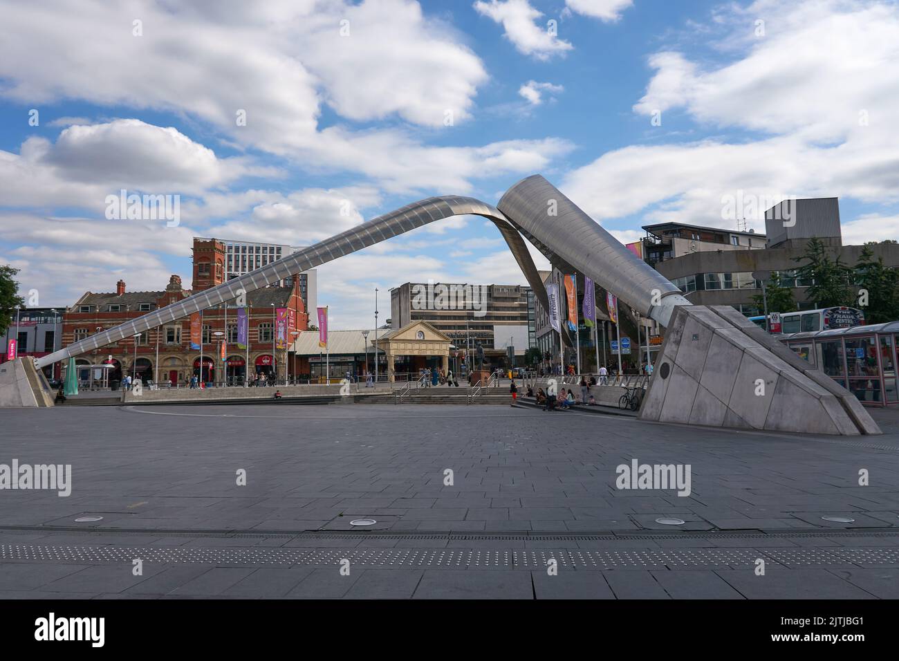 Modern street art installation in Coventry, UK Stock Photo - Alamy