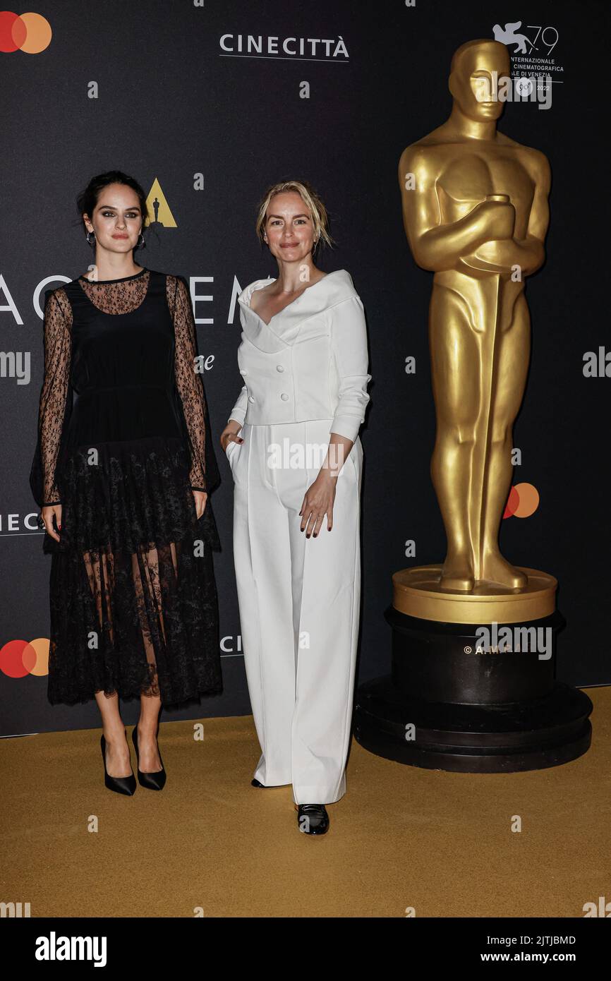 Noemie Merlant and Nina Hoss attend the Cinecittà And Academy Of Motion ...