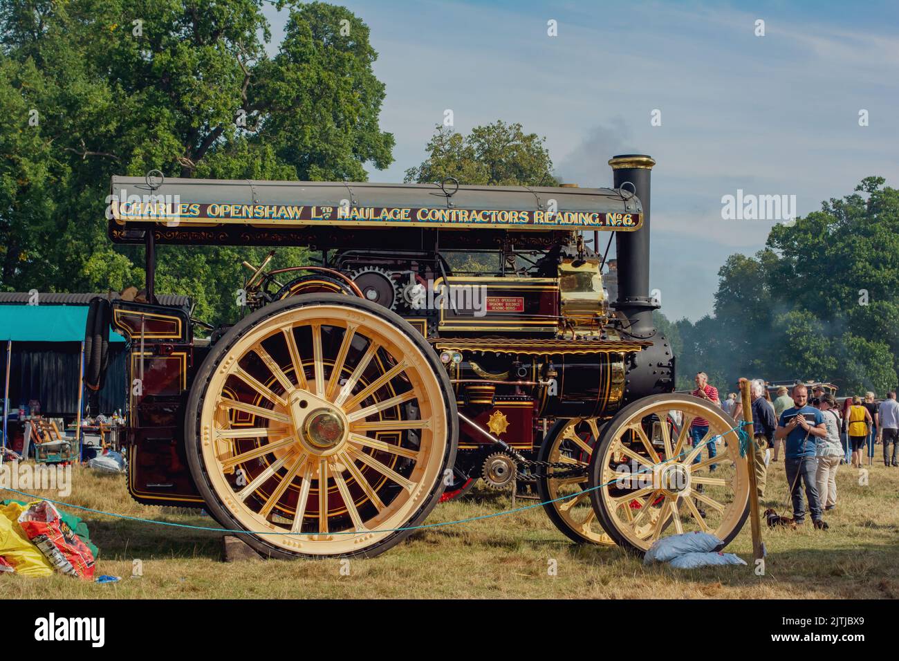 Salop/Shrewsbury steam fair, held at Onslow Park Shrewsbury. A wide ...