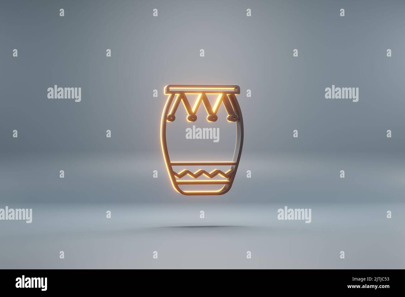 Beautiful black Big Bongo with yellow light symbol icons on a blue ...