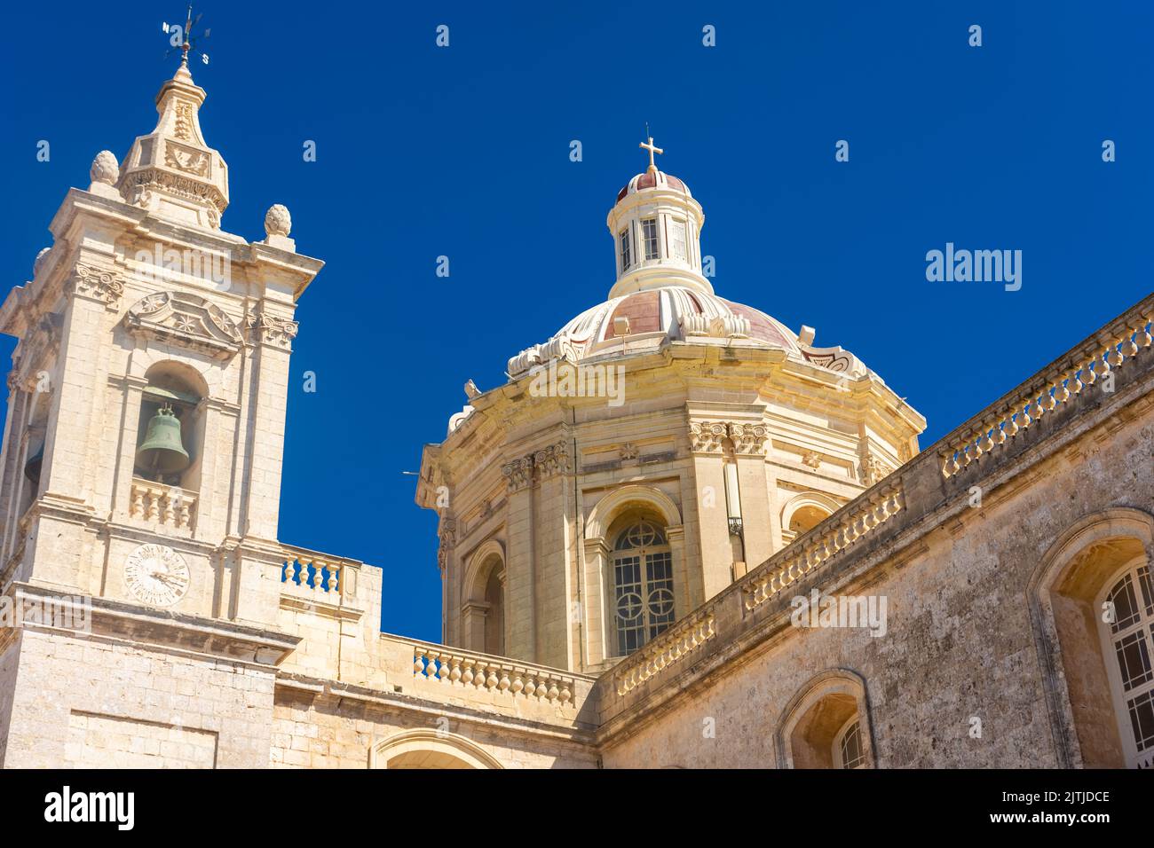 Dome of the baroque cathedral of Rabat, Malta Stock Photo - Alamy