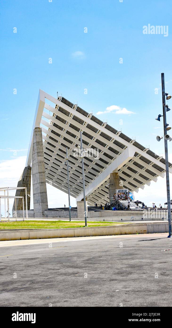 Solar panel at the Port Forum, Barcelona, Catalunya, Spain, Europe ...