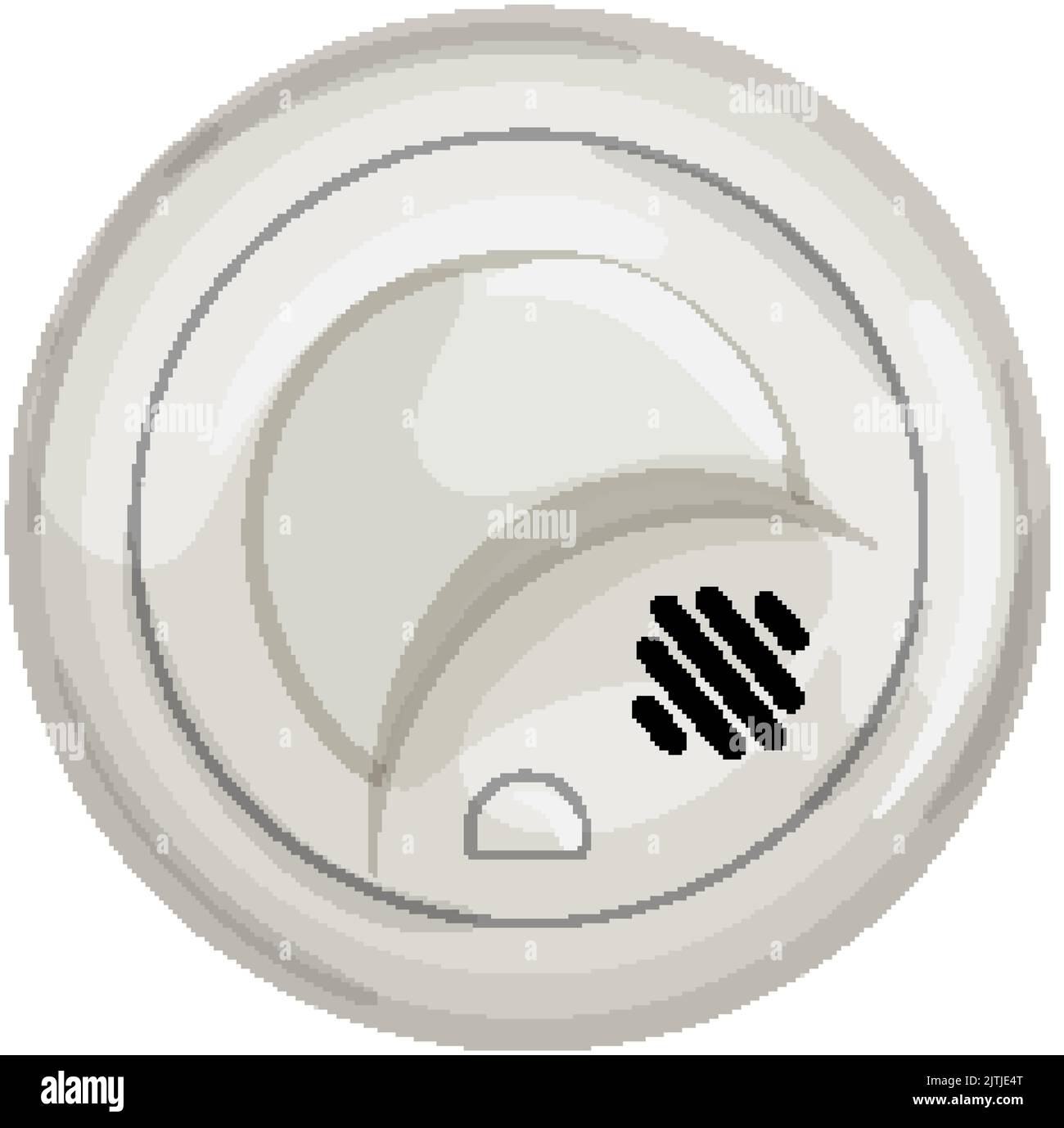 sensor smoke detector cartoon vector illustration Stock Vector Image ...