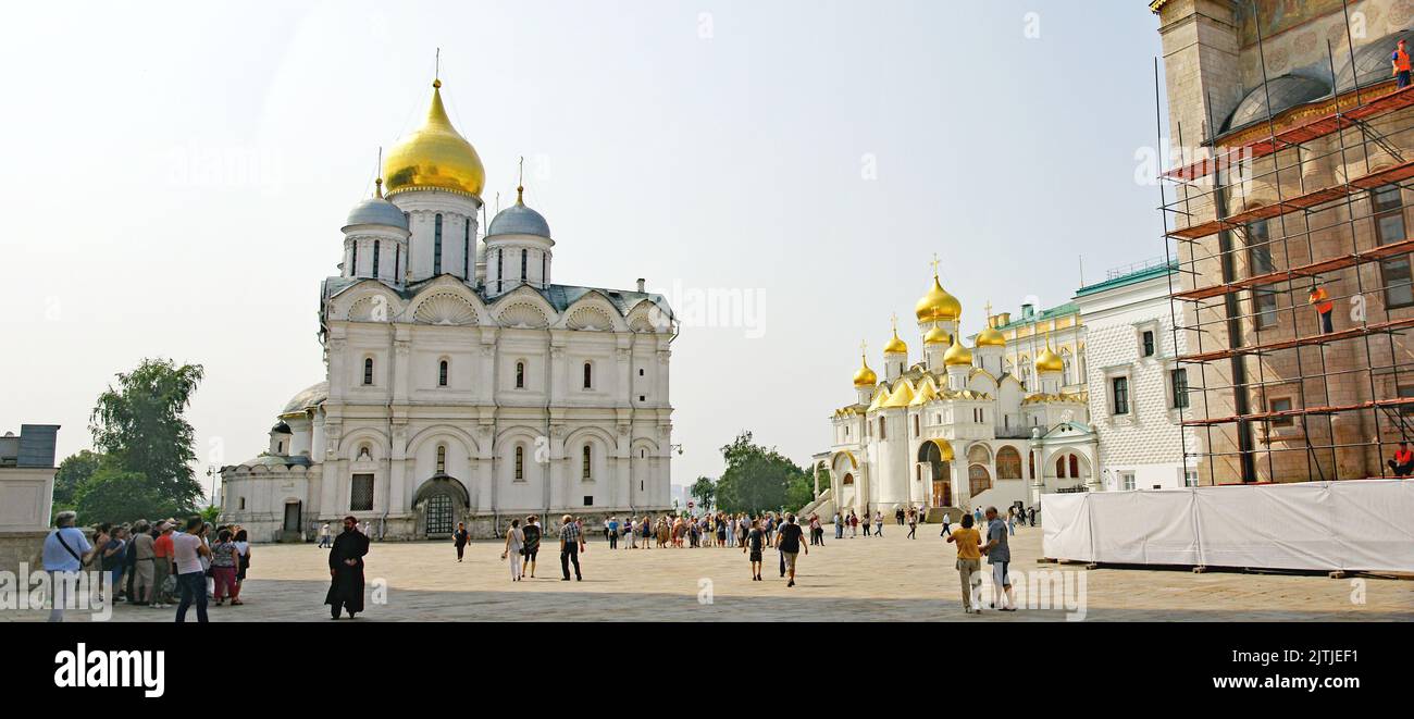 Orthodox Church inside the Kremlin compound, Russian Federation, Russia ...