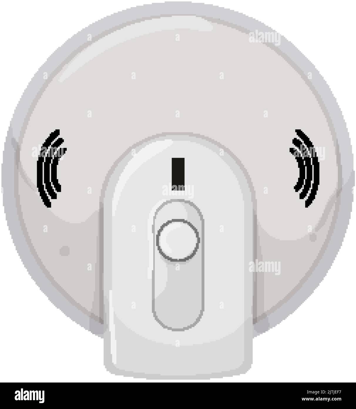 safety smoke detector cartoon vector illustration Stock Vector Image ...
