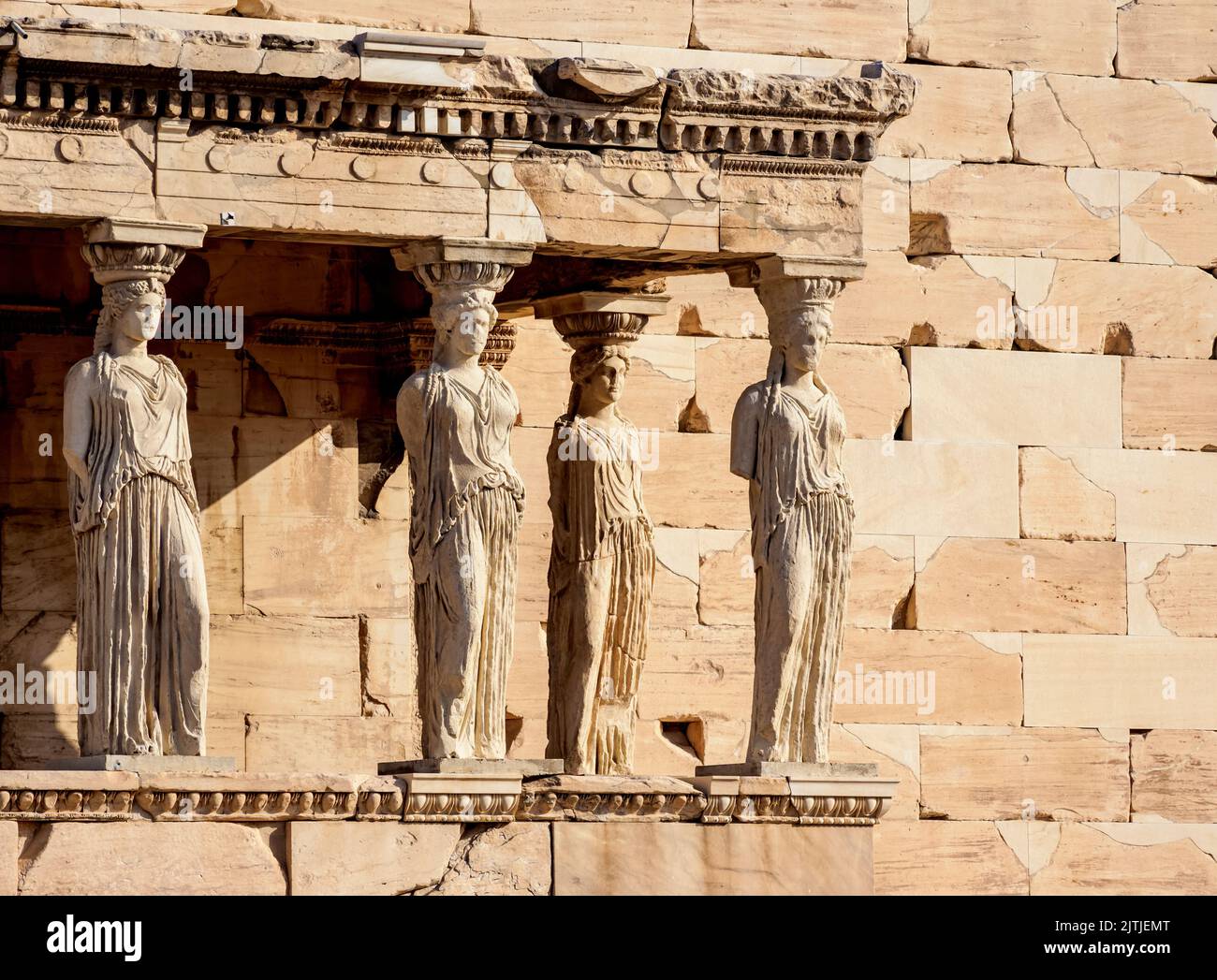 The Porch of the Maidens, Erechtheion, Acropolis, Athens, Attica ...