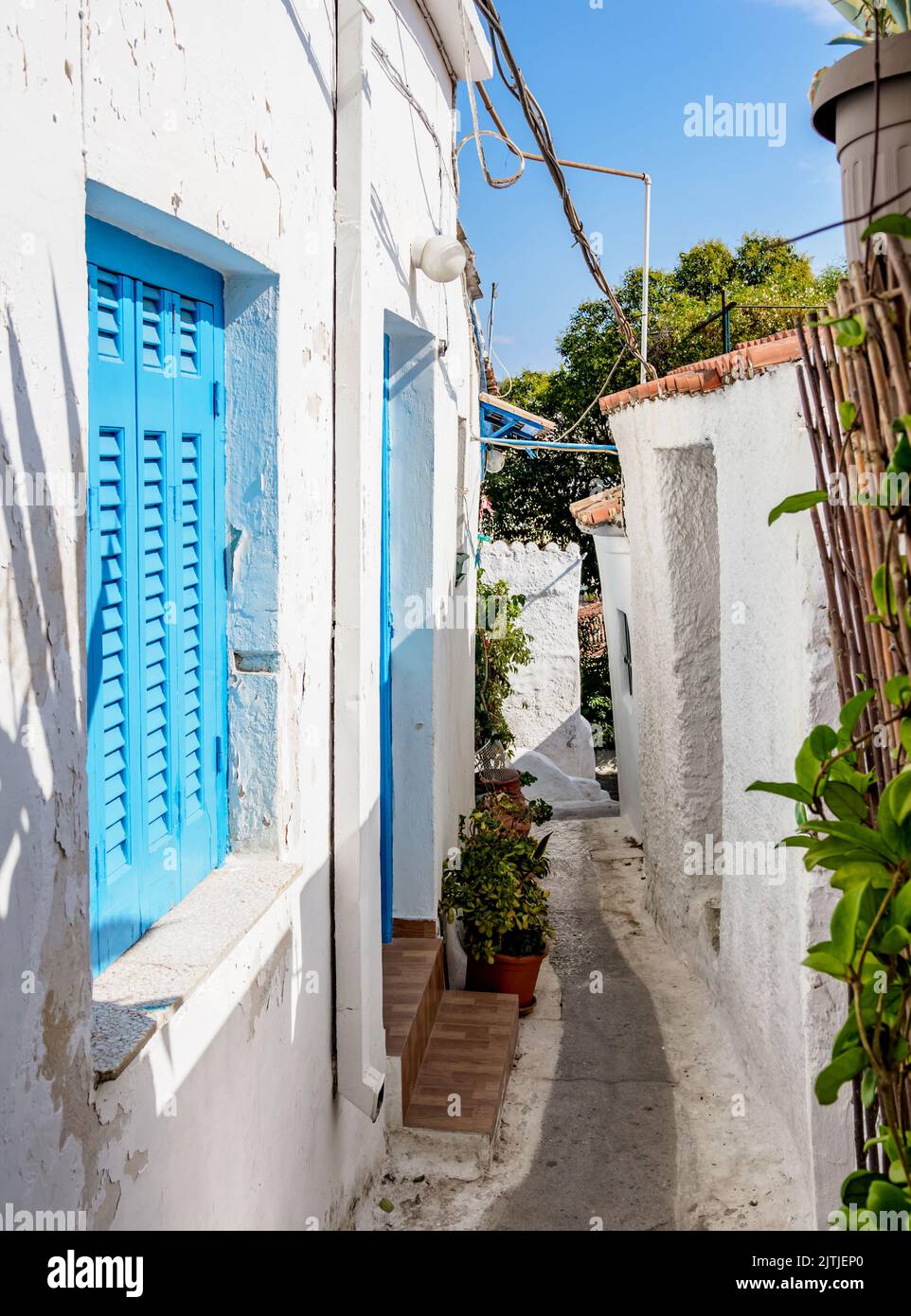 Anafiotika Neighborhood, Athens, Attica, Greece Stock Photo - Alamy