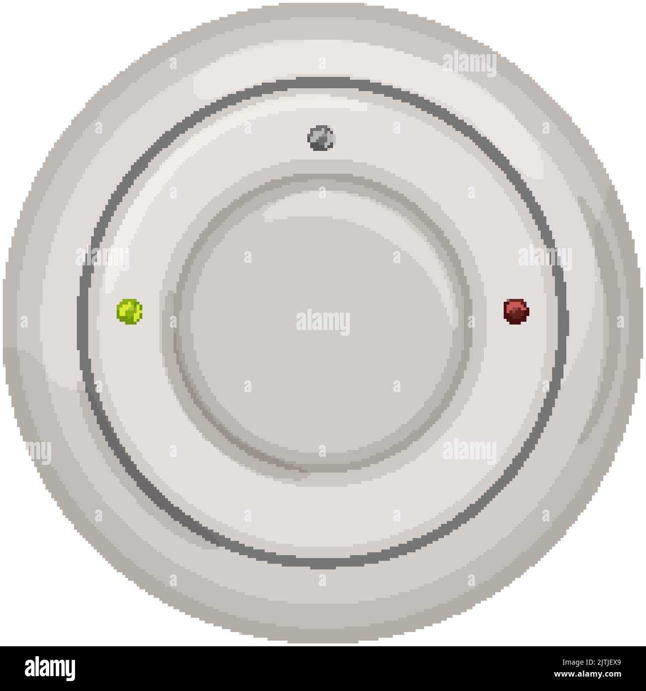 monoxide smoke detector cartoon vector illustration Stock Vector Image ...