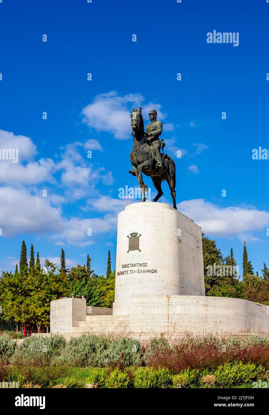 Constantine I, King of Greece, Equestrian statue, The Pedion tou Areos ...
