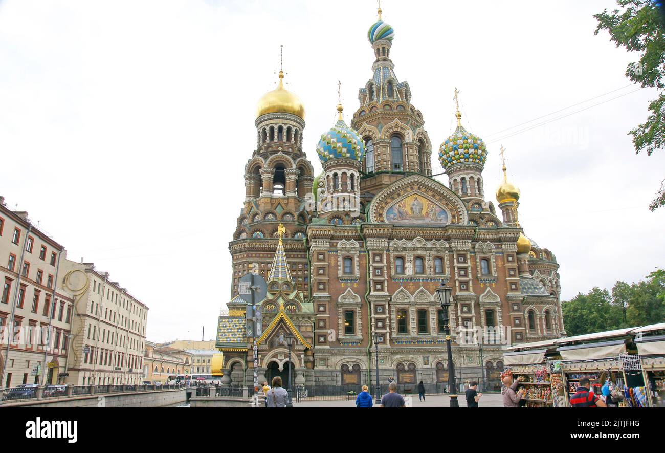 Church of the Savior on Spilled Blood in Saint Petersburg, Russian Federation, Russia Stock ...