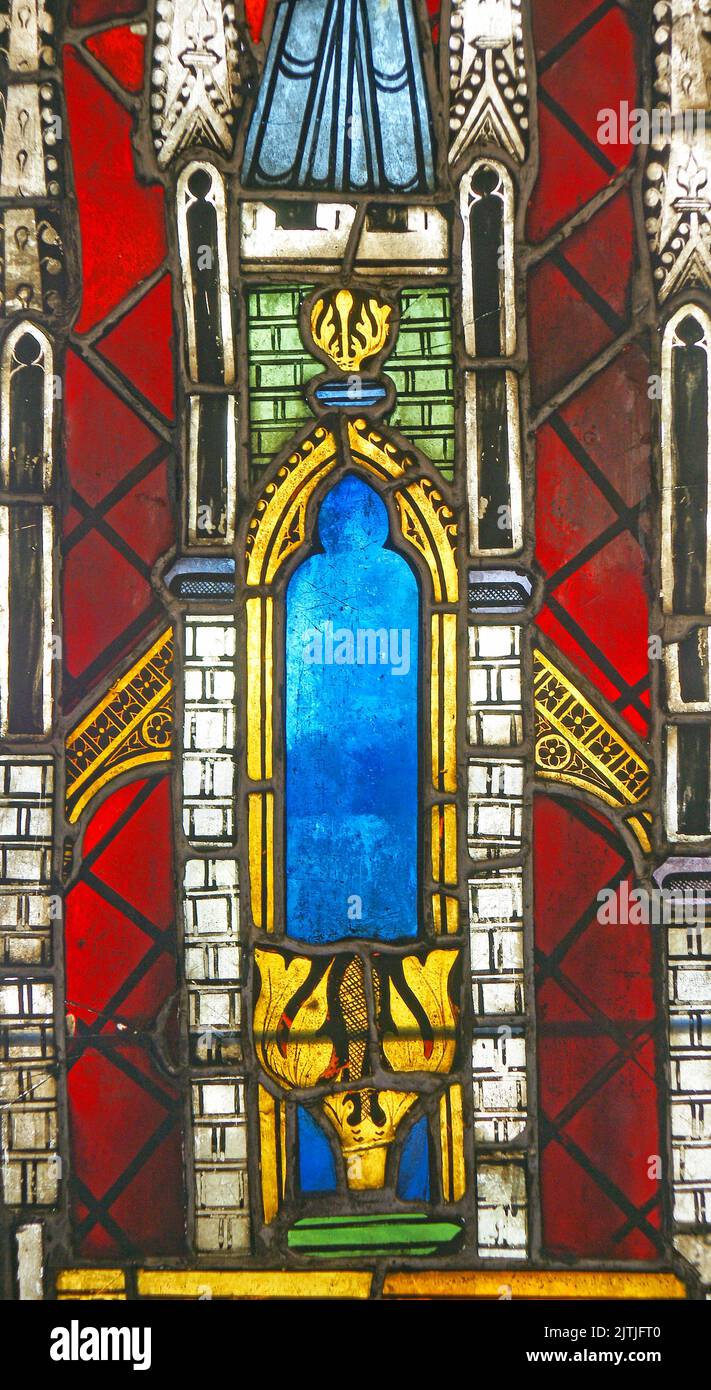 Stained glass or stained glass windows inside the Hermitage Museum in ...