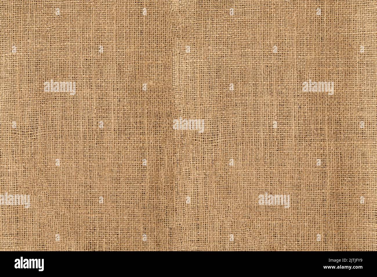 Jute bag texture - top view and close-up on a piece of beige hemp ...
