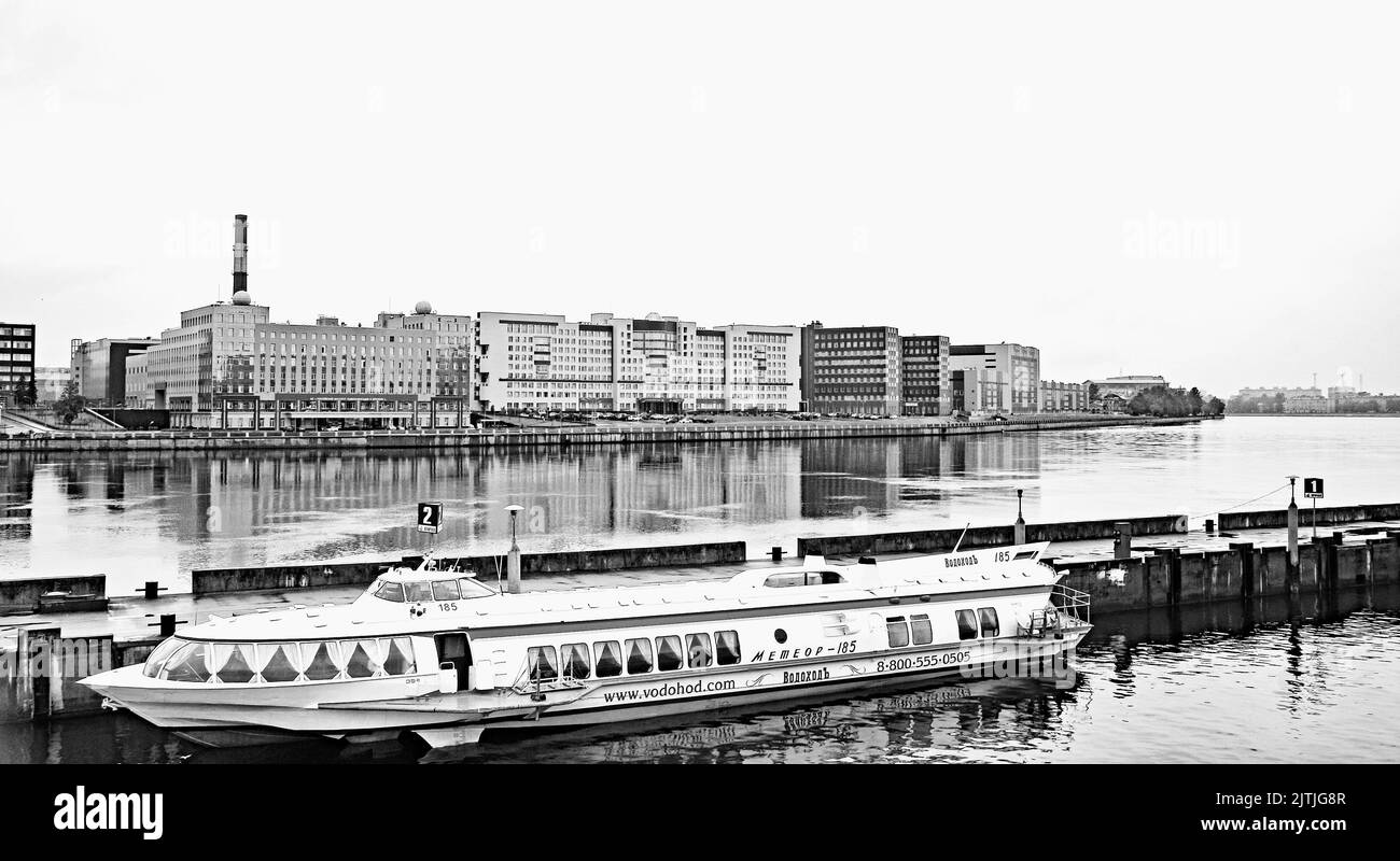 Navigable river transport in Saint Petersburg in the Russian Federation ...