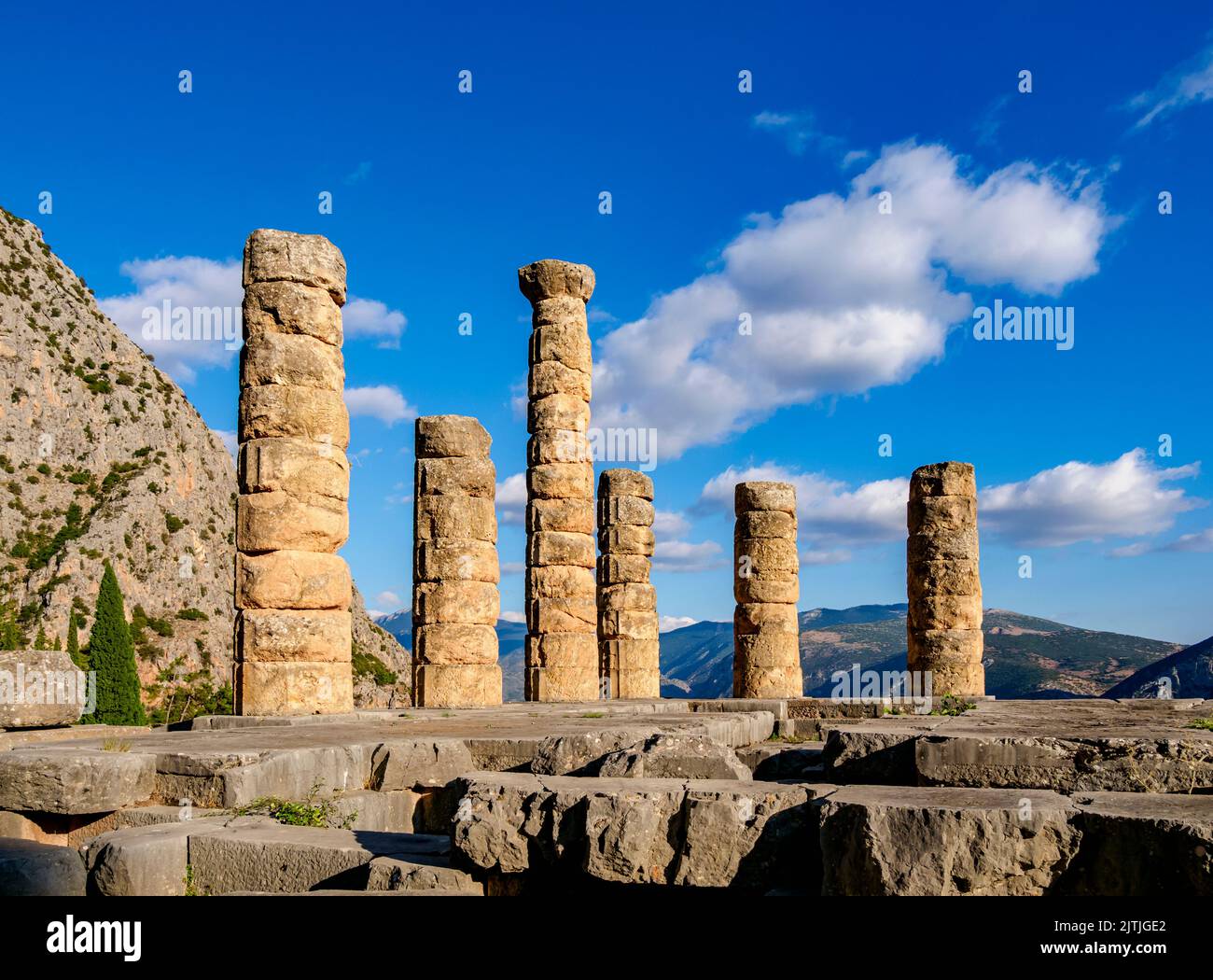 The Temple of Apollo, Delphi, Phocis, Greece Stock Photo - Alamy