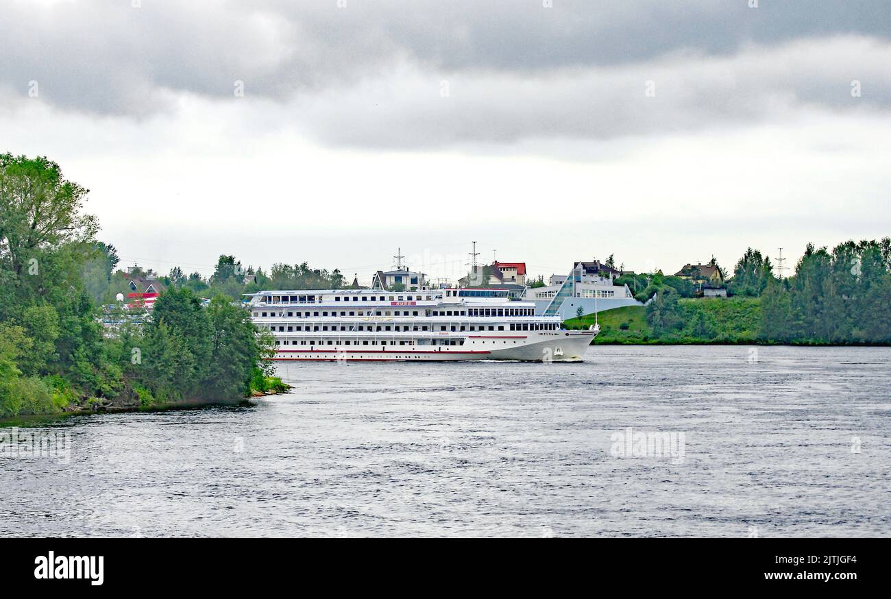 Navigable river transport in Saint Petersburg in the Russian Federation ...
