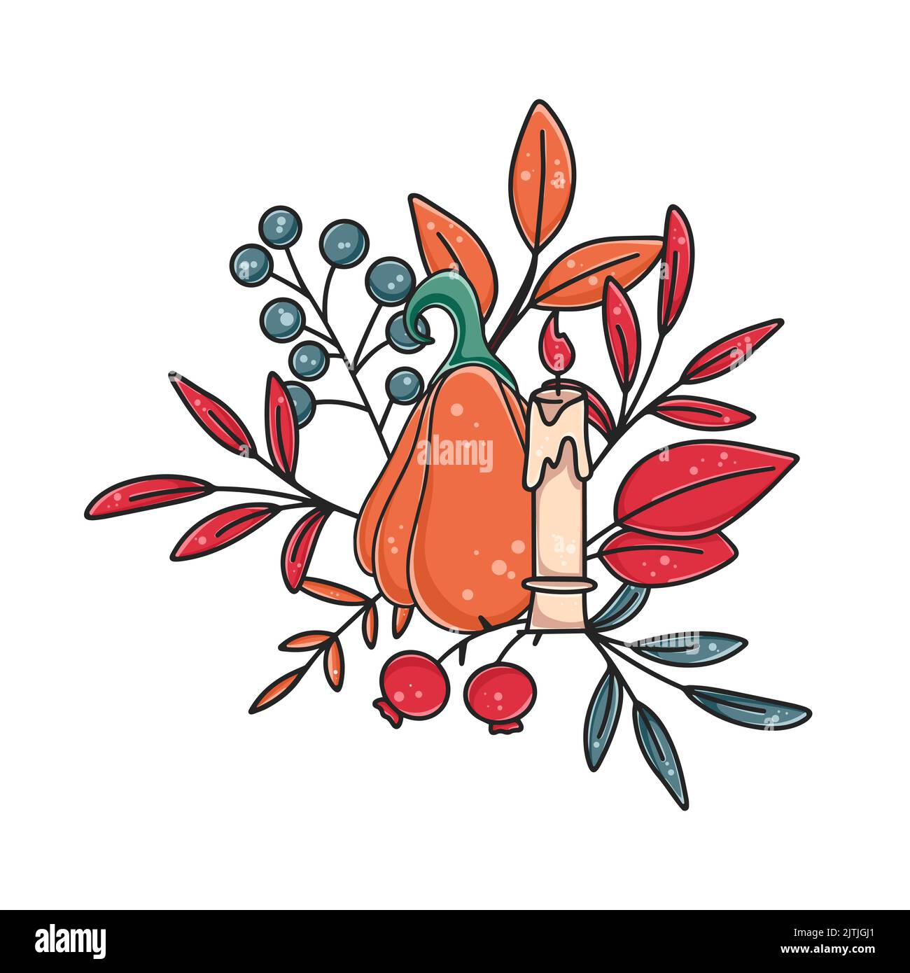 Cozy autumn background Cut Out Stock Images & Pictures - Alamy