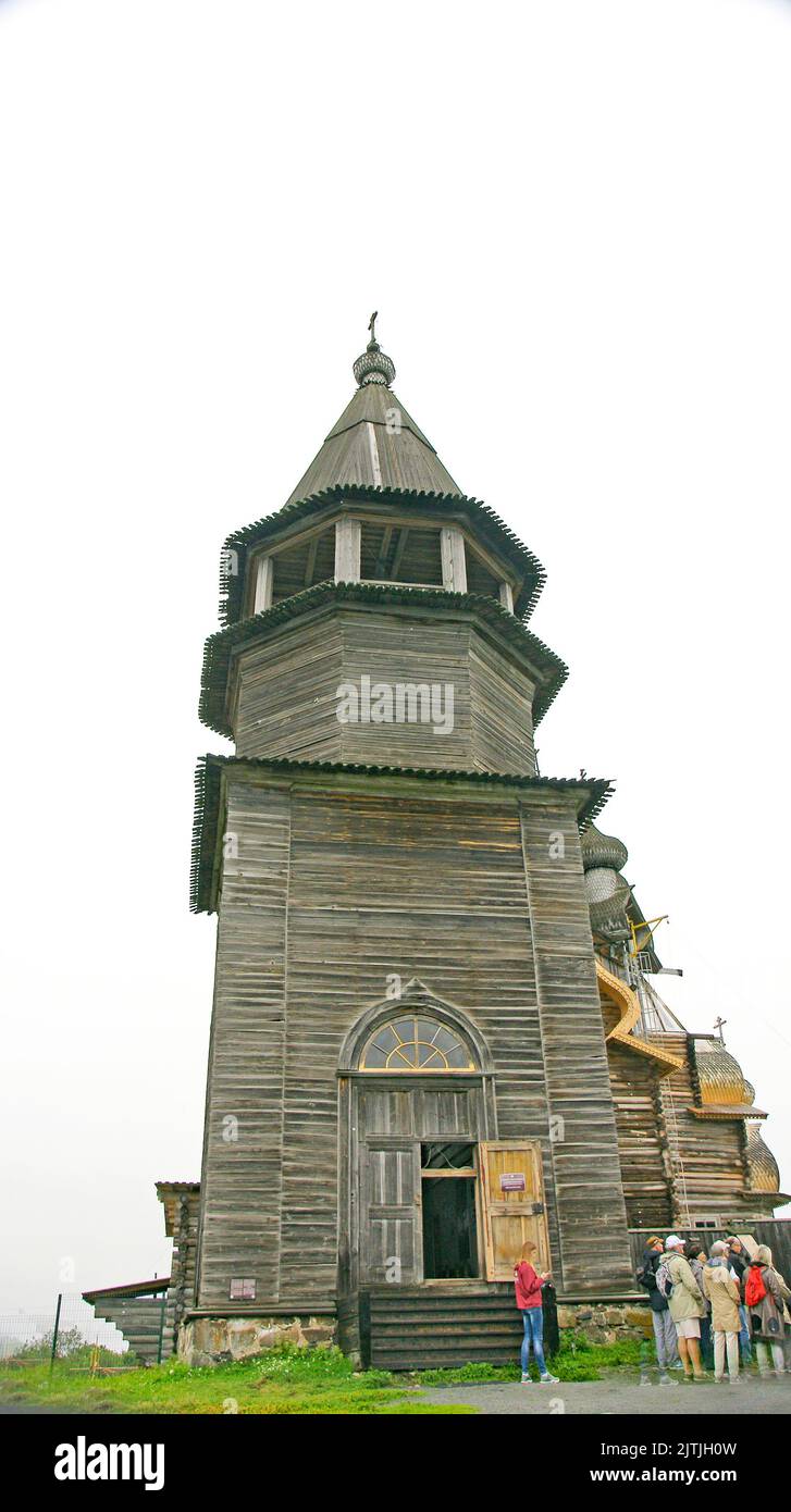 Typical Russian architecture in Mandrogi in the Russian Federation ...