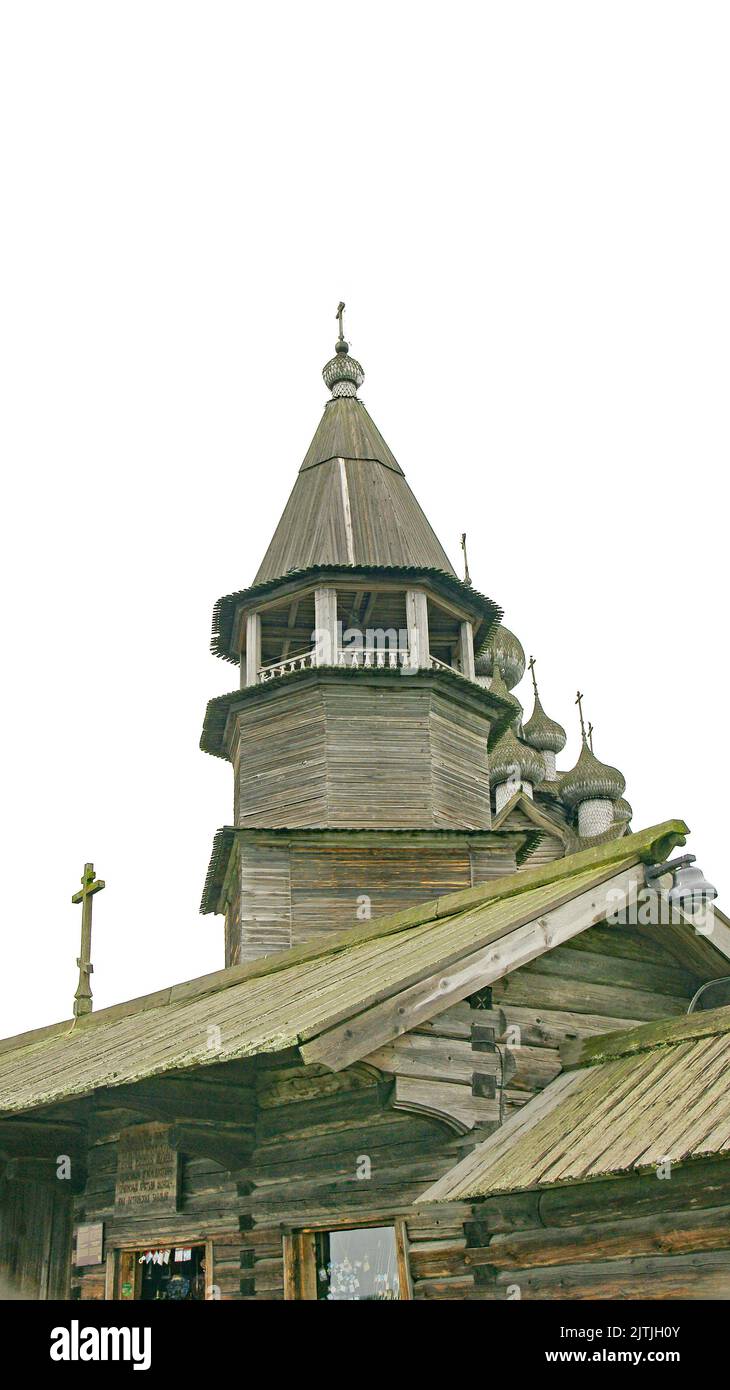 Typical Russian architecture in Mandrogi in the Russian Federation ...