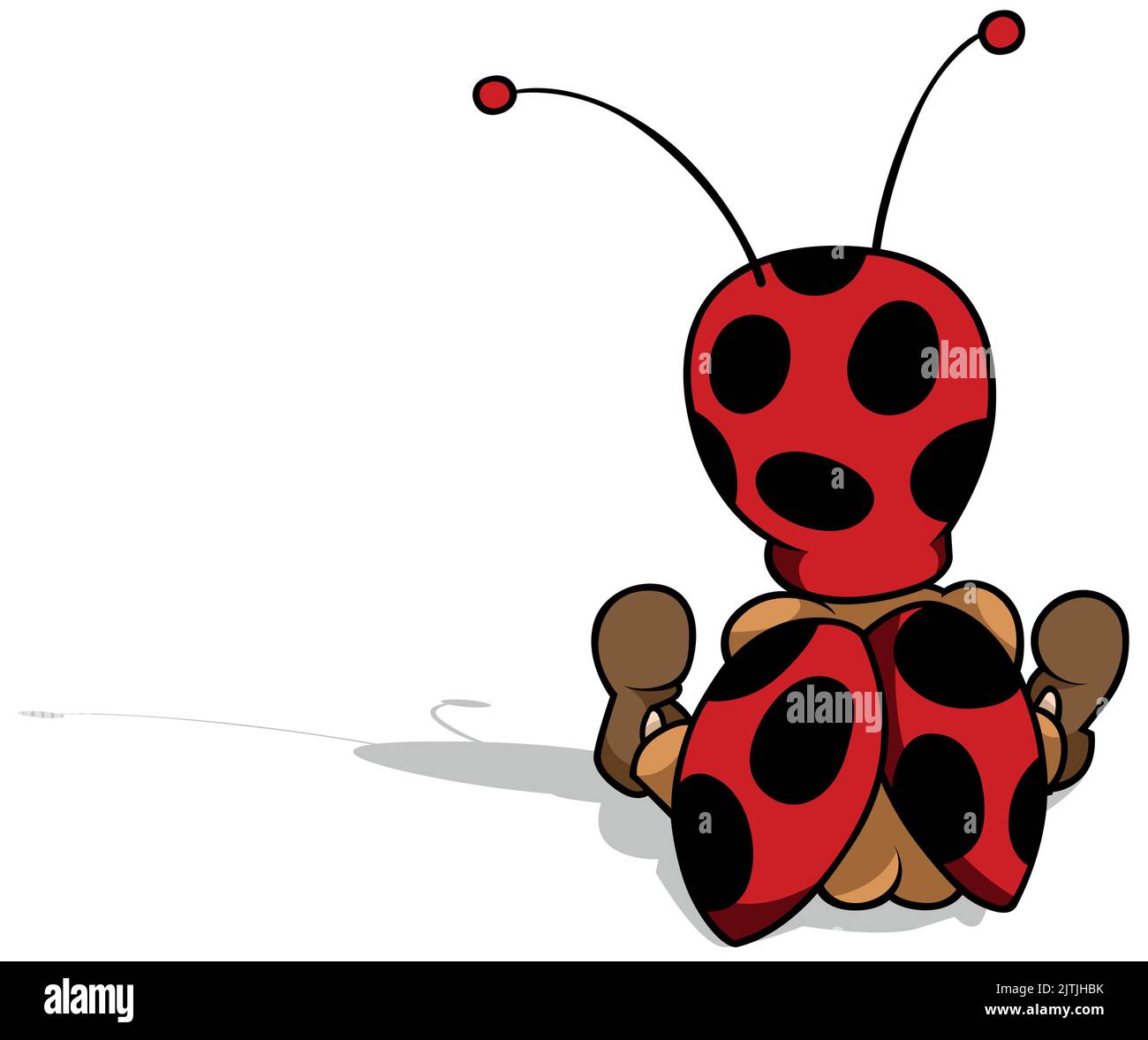 Back view of ladybird Stock Vector Images - Alamy