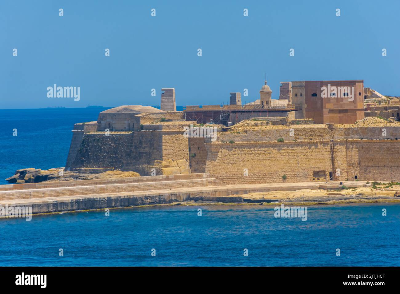 View of Fort Ricasoli from Valletta, Malta Stock Photo - Alamy